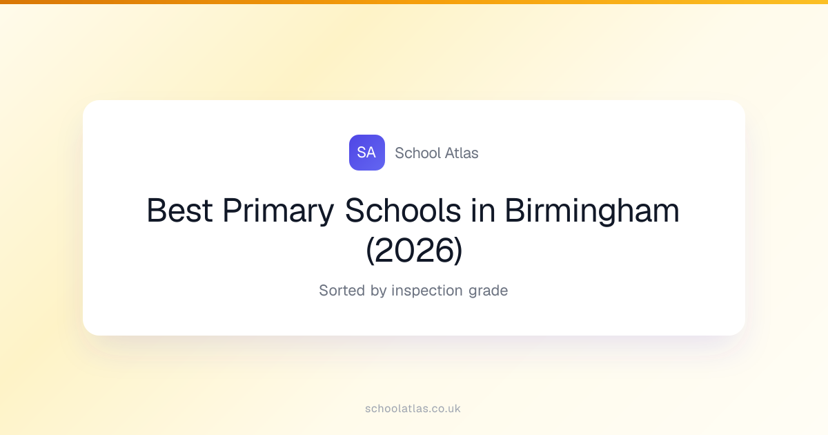 Best Primary Schools in Birmingham (2026)