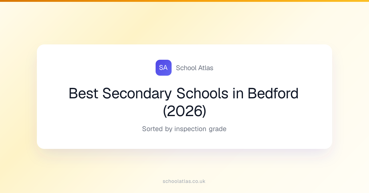 Best Secondary Schools in Bedford (2026)