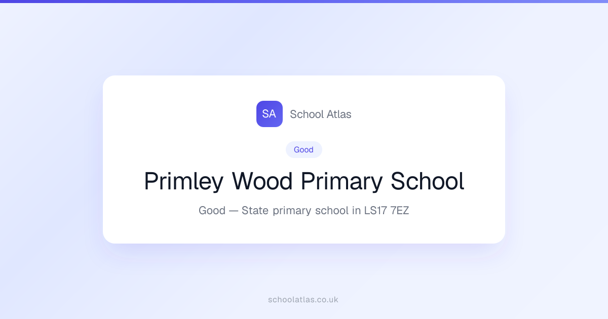 Primley Wood Primary School — Good | Leeds