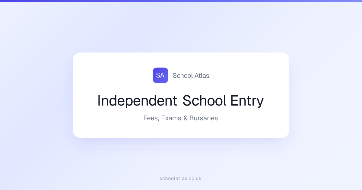Independent School Entry — Pre-Tests, Common Entrance, Fees & Bursaries