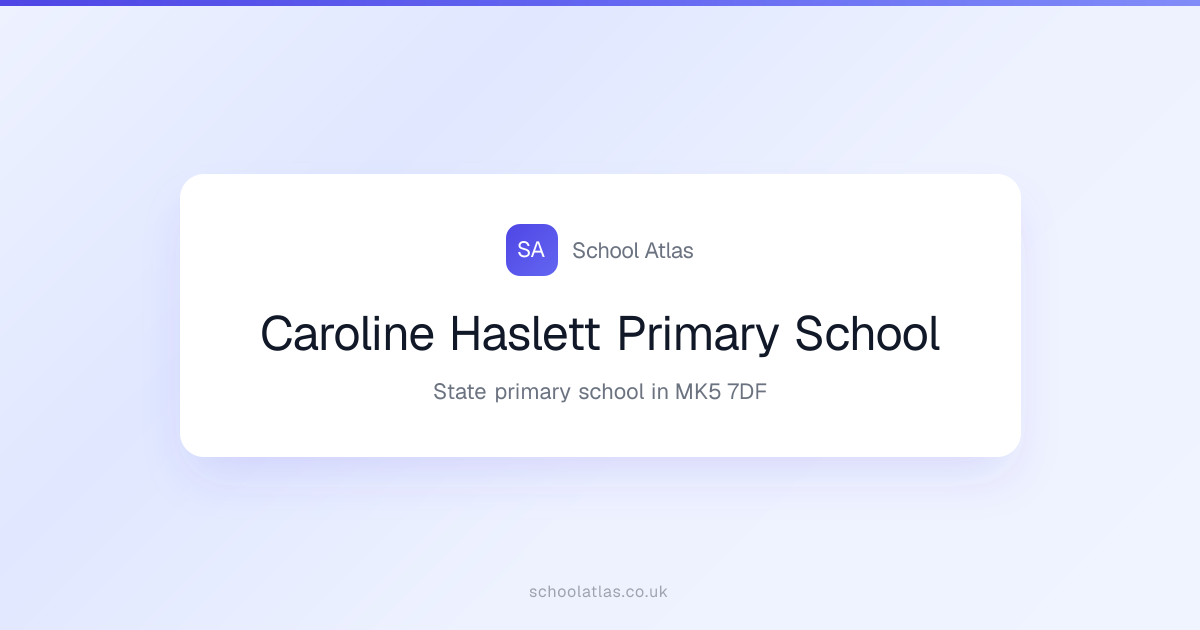 Caroline Haslett Primary School | Milton Keynes
