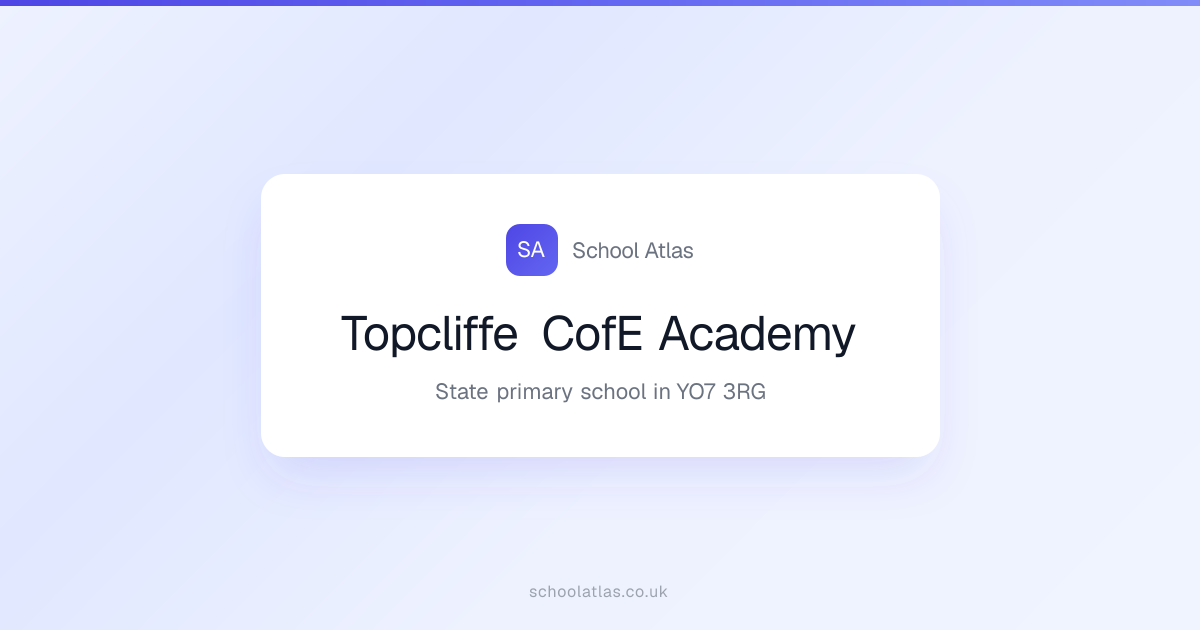 Topcliffe CofE Academy | North Yorkshire